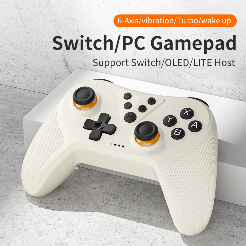 Bộ điều khiển không dây cho Nintendo Switch Pro PC 6 trục Turbo Cần điều khiển rung cho Steam ...