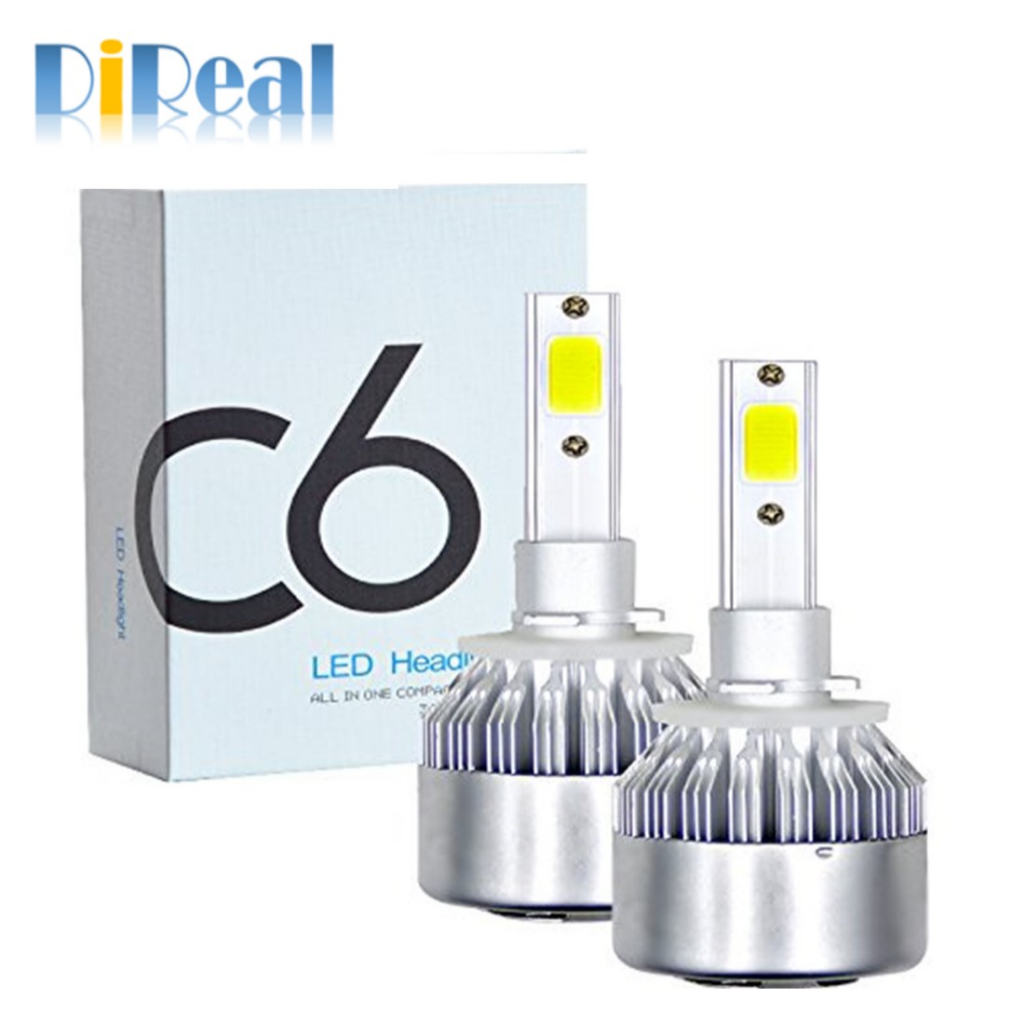 Đèn Pha Led C6 H1 H3 H4 H7 H11 9005 9006 3000K 4300K 6500K 8000K 25000K ...