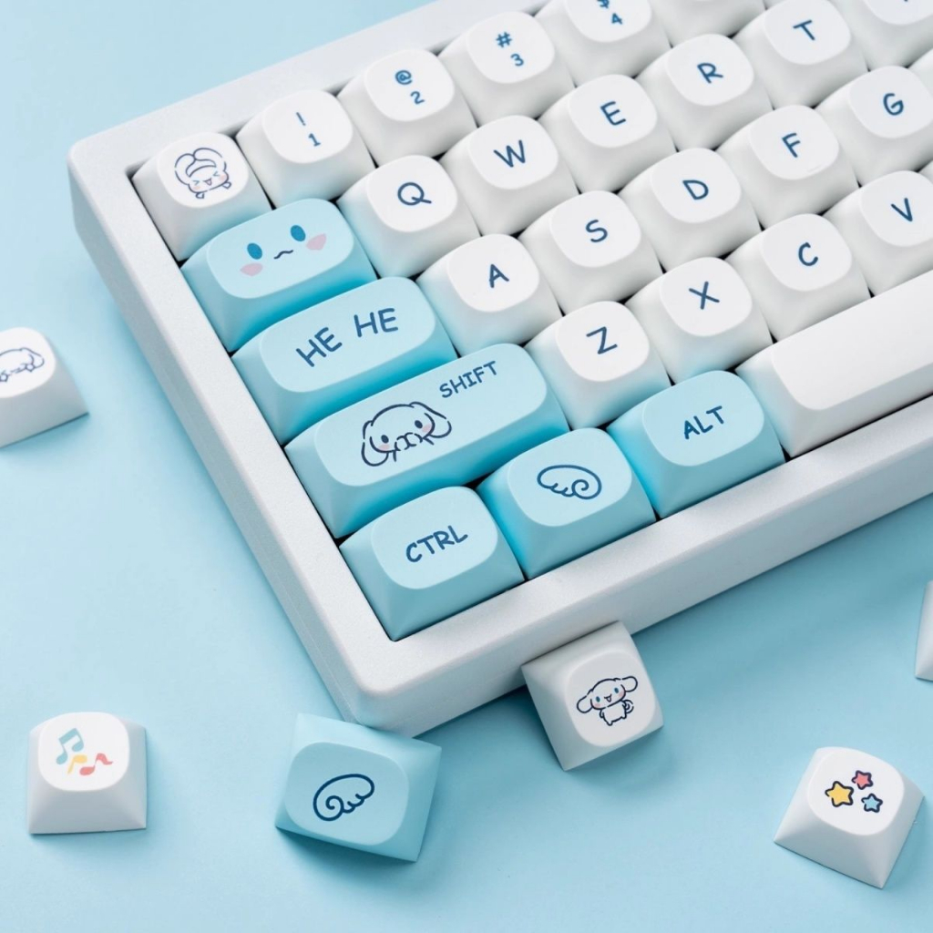 Cinnamoroll Keycaps PBT Dye-sub MA / MOA / XDA Profile Keycap Custom ...