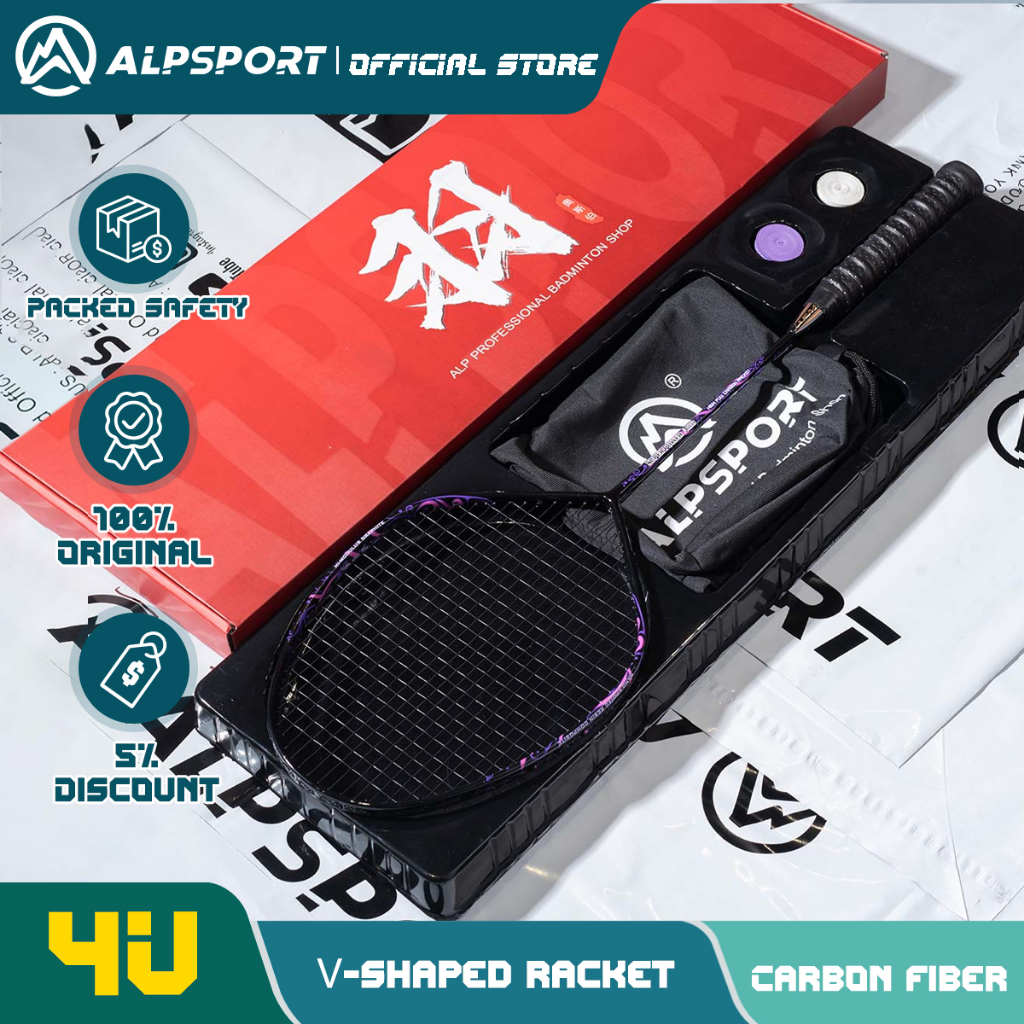 ALPSPORT Vợt Cầu Lông Max 30Lbs Bằng Sợi Carbon Siêu Nhẹ Chuyên Nghiệp ...