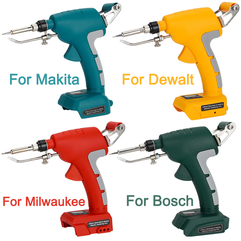 Cầm tay không dây tự động gửi súng hàn điện thiếc cho pin lithium makita / dewalt / milwaukee ...