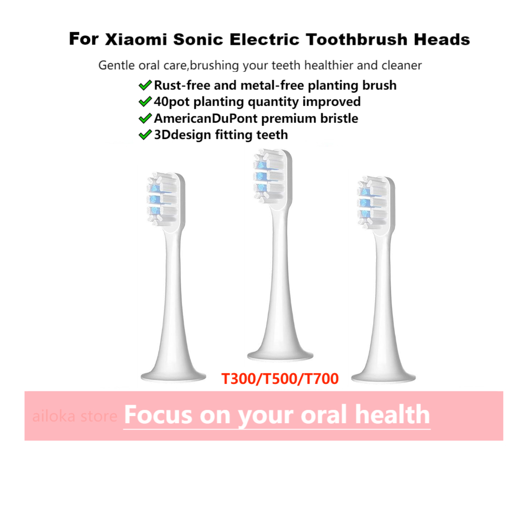 20 CÁI/Pack - Đầu Bàn Chải Đánh Răng Thay Thế T100 /T200/ T300 / T500 / T700 Xiaomi Mijia Cho ...