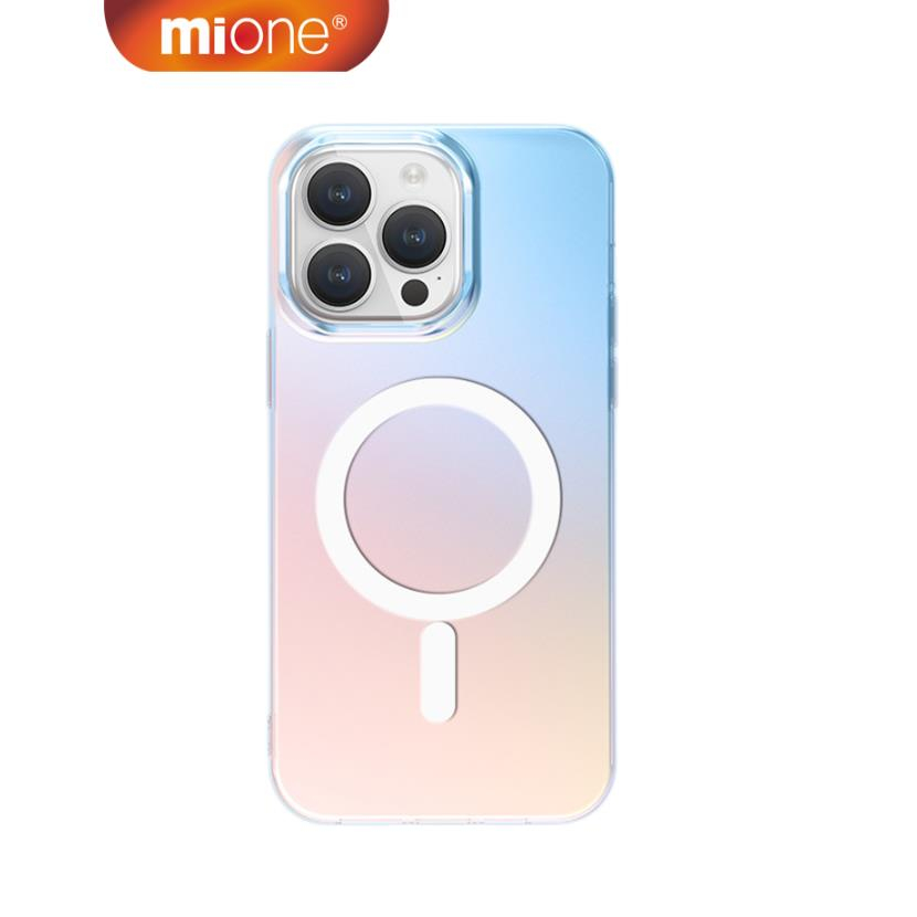 Mione Ốp Điện Thoại Từ Tính Trong Suốt Màu Cầu Vồng Cho Iphone 15 pro ...