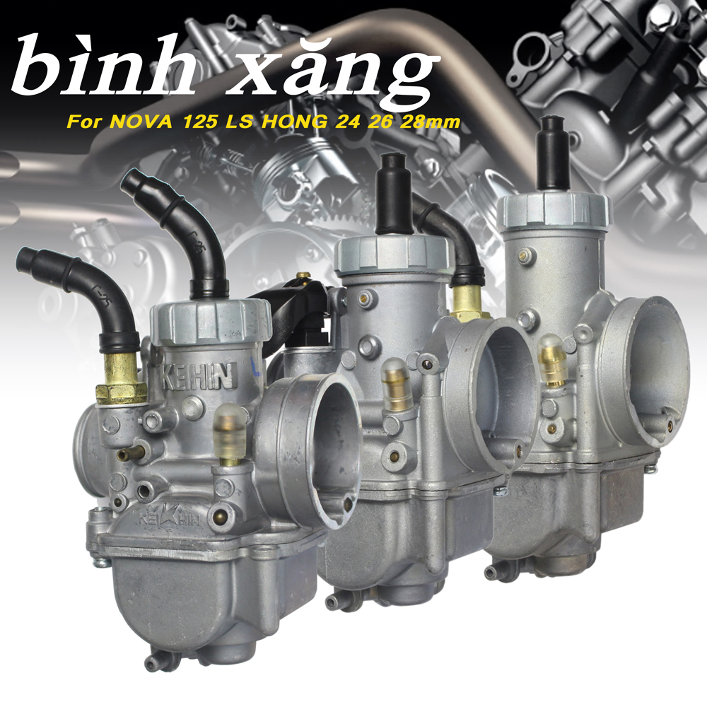 Keihin Bình xăng con FULL BỘ NOVA 125 Ls D có tháp MAI MÃ LAI (HỌNG 24 ...