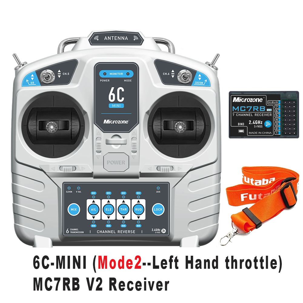 Microzone MC6C 6C-Mini V2 2.4G 6CH Bộ Điều Khiển Bộ Phát MC7RB Hệ Thống ...
