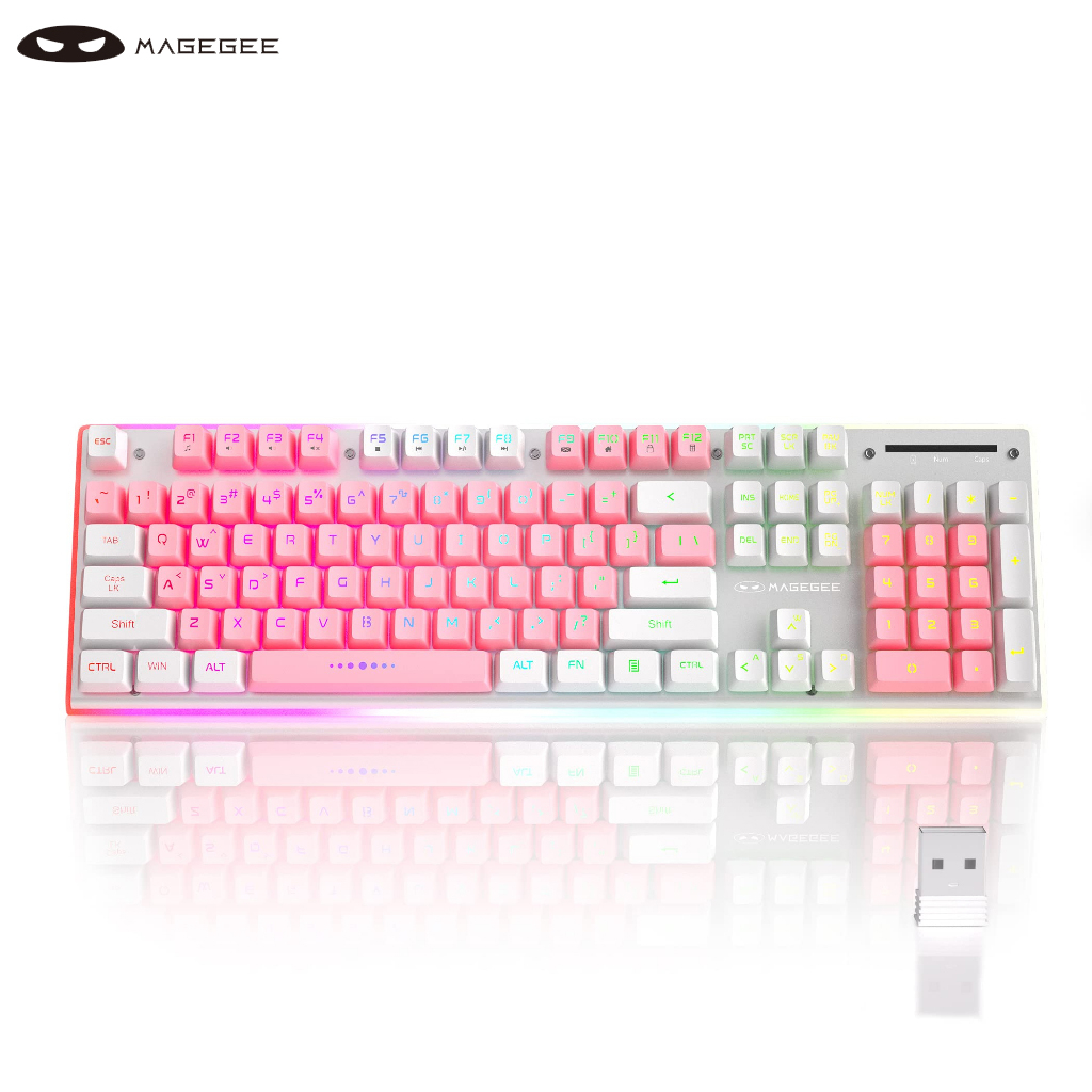 Bàn Phím Chơi Game Không Dây Magege V510 2.4G Có Đèn Nền LED RGB Không ...
