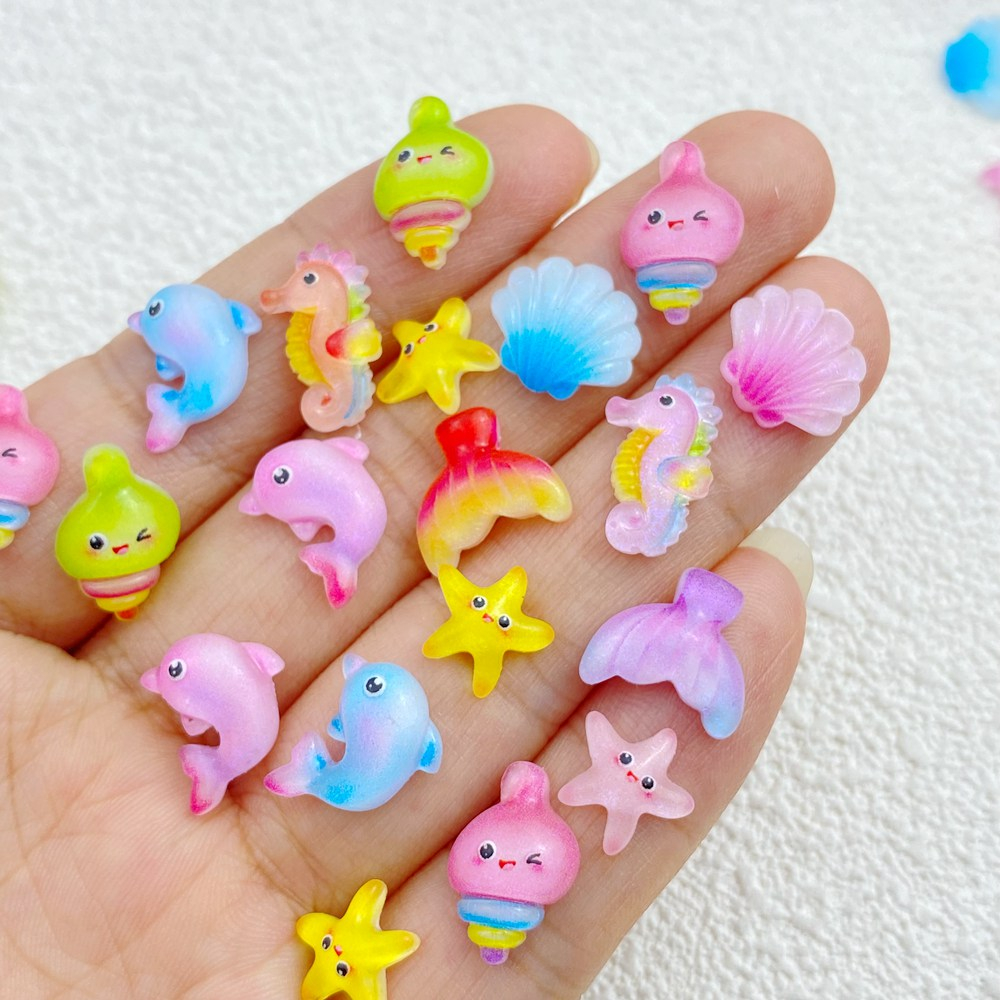 Dễ Thương Set 1 / 30 Phụ Kiện Trang Trí Móng Tay Hình Đại Dương Xinh Xắn | Shopee Việt Nam