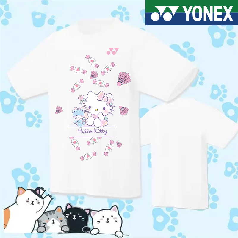 Áo Thun Cầu Lông unisex Tay Ngắn Thoáng Khí Khô Nhanh In Chữ hello ...