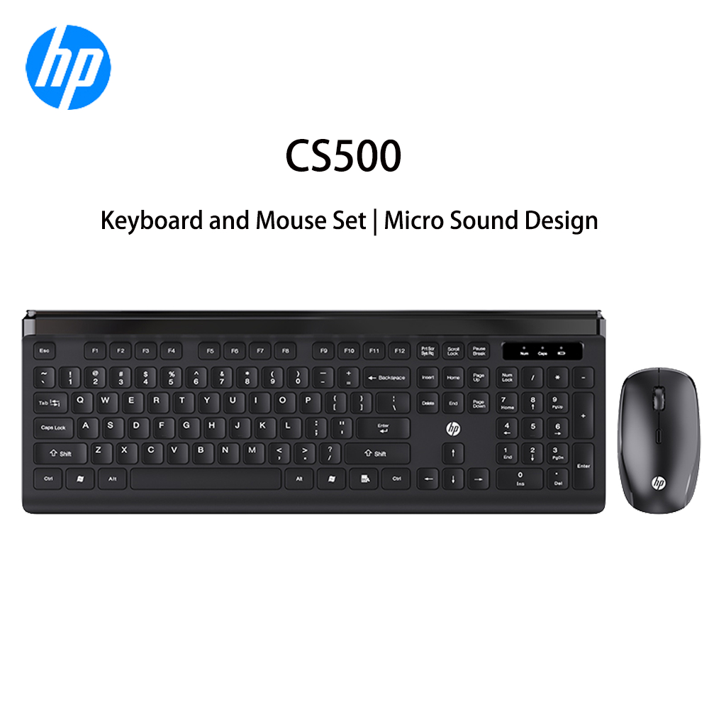 Combo Bàn Phím Và Chuột Không Dây Hình Chữ S HP CS500 2.4G Cho Máy Tính ...