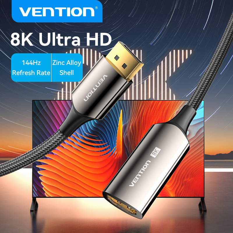 Vention HDMI Bộ ChuyểN ĐổI 8k 60HZ DP Sang HDMI 2.1 Displayport Sang ...