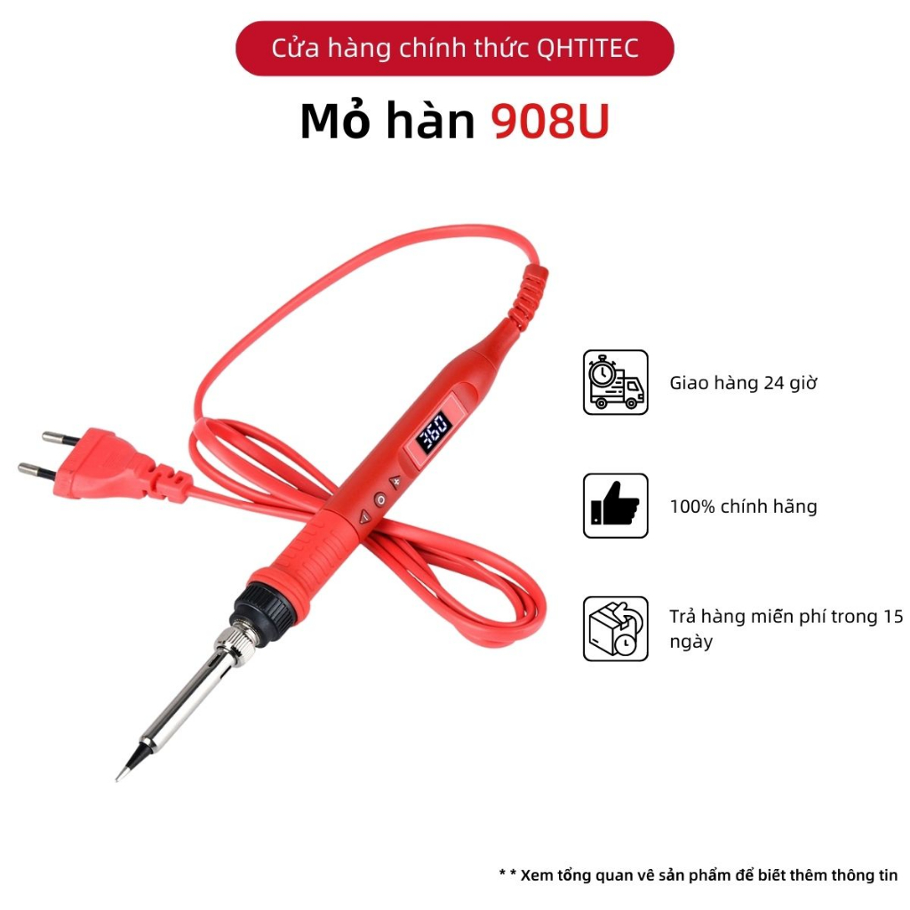 Mỏ hàn điện JCD 908U 80W/220V hàn chì có màn hình LCD đa năng điều ...