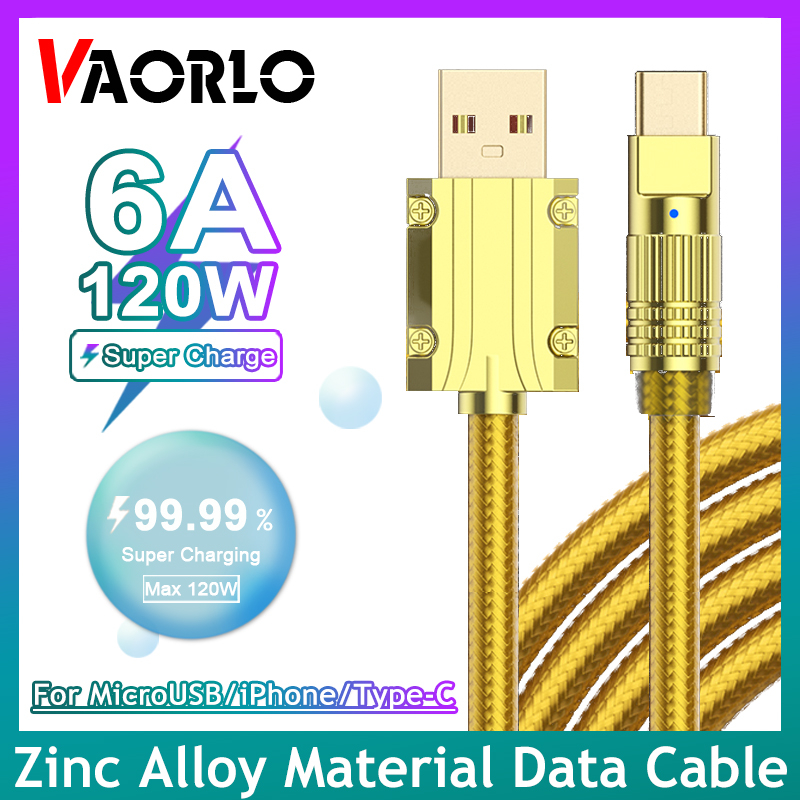 Cáp USB 120W Kim Loại 6A Loại C Cáp Micro USB | Shopee Việt Nam