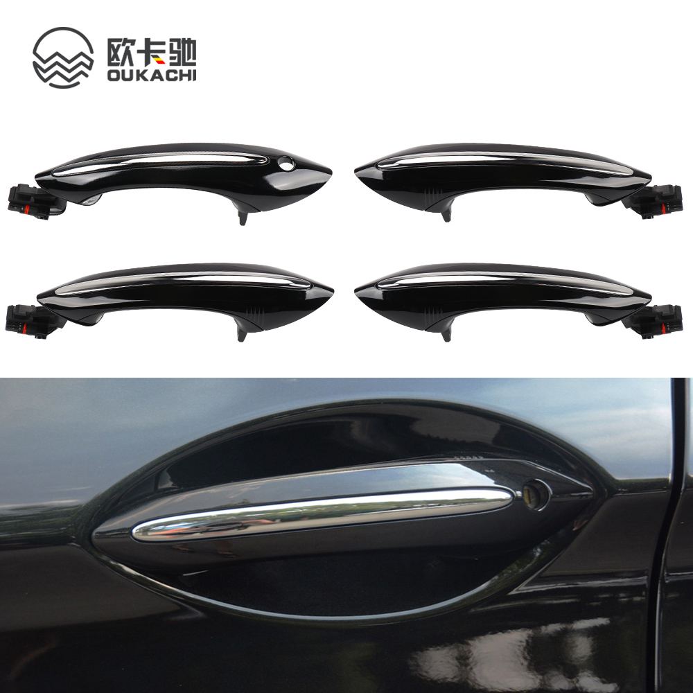 Tay Nắm Cửa Bên Ngoài Màu Đen Cho bmw f10 f07 f02 bmw 5 6 7 series 525 ...