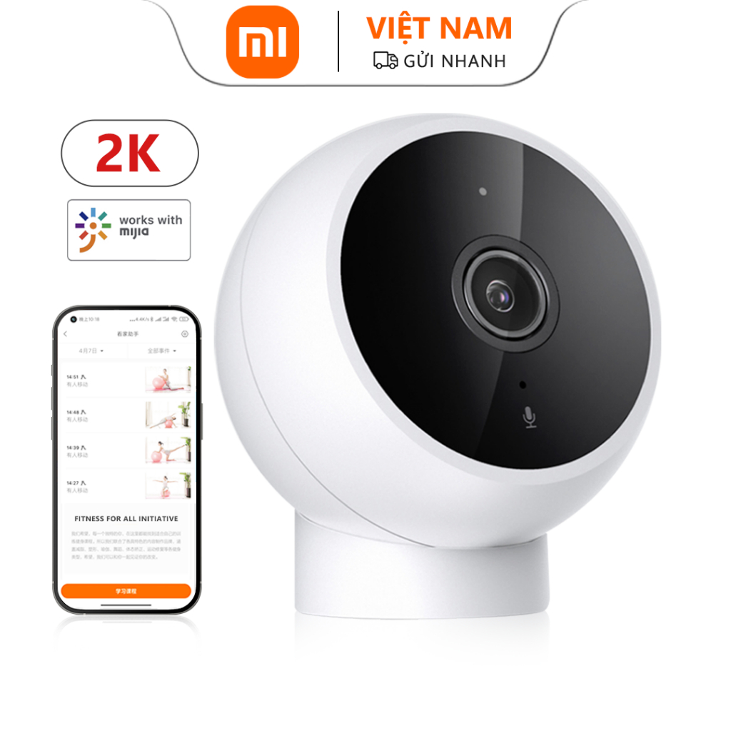 Camera Thông Minh Xiaomi 2K Có Tầm Nhìn Ban Đêm Hồng Ngoại | Shopee ...