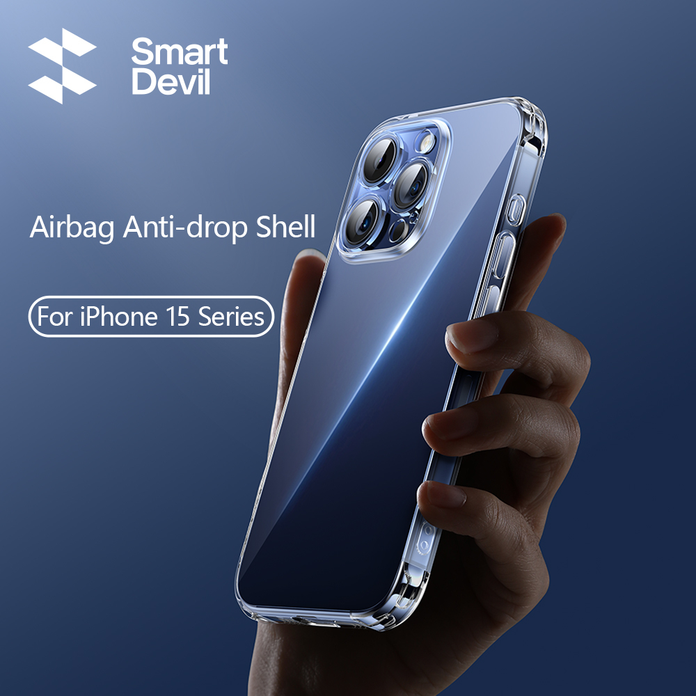 SmartDevil Ốp Điện Thoại silicone Mềm Trong Suốt Có Túi Khí Cho iphone15 / 15plus / 15pro ...