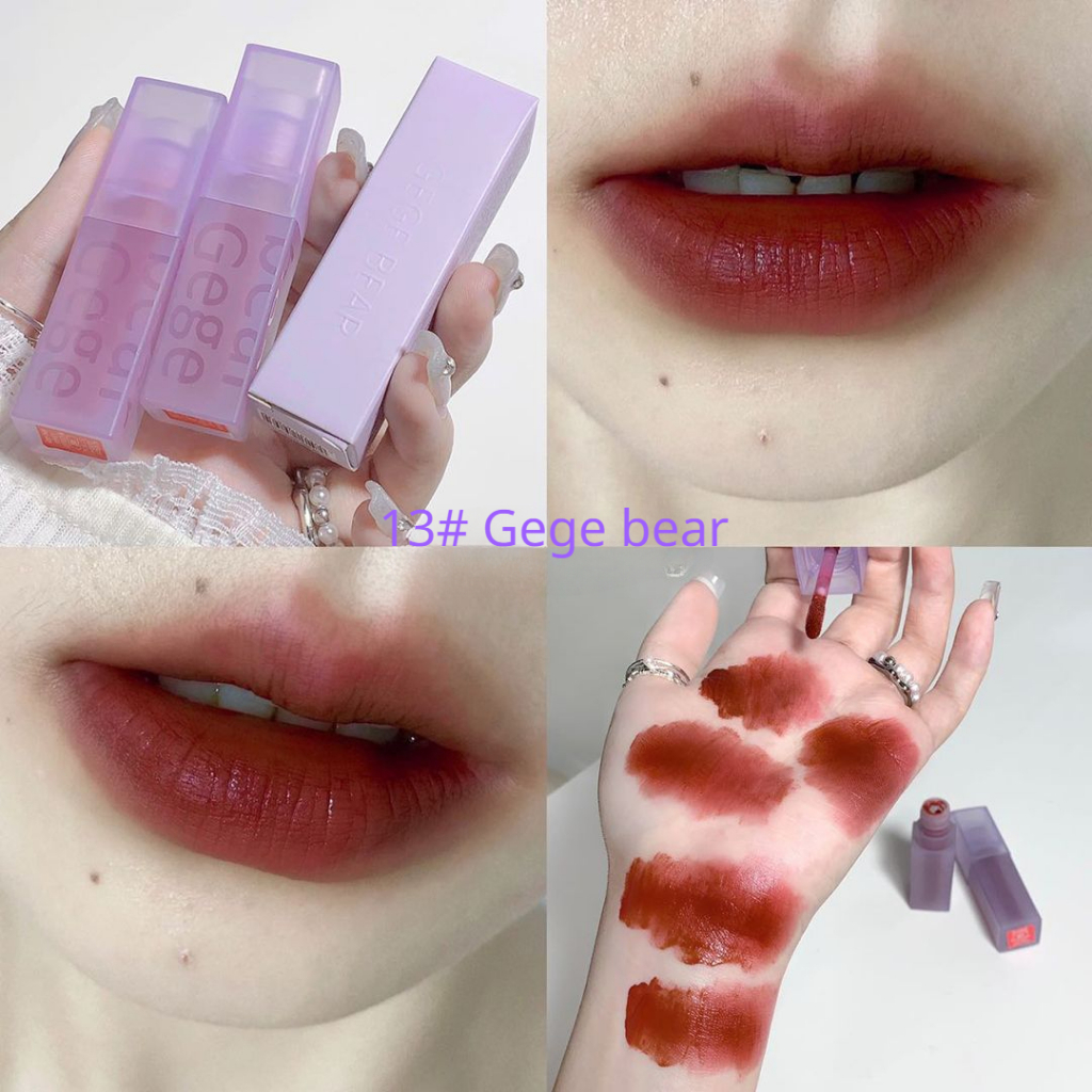 Gegebear Son Bóng Màu Nhung Lì Dưỡng Ẩm Kháng Nước Lâu Trôi hazy ...