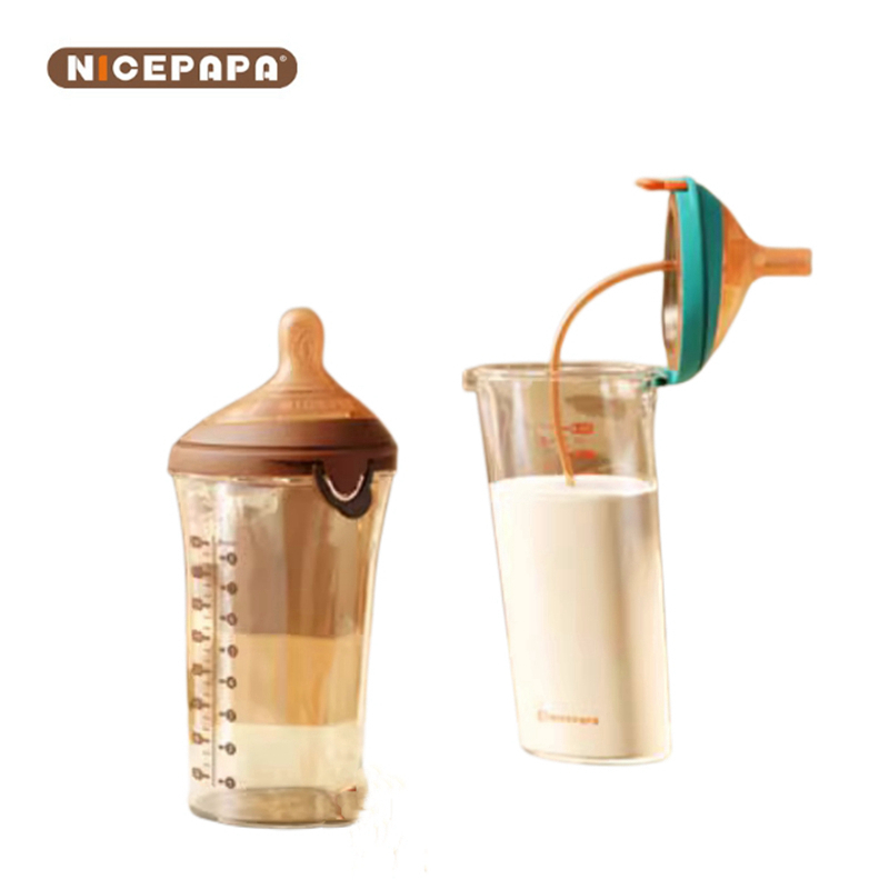 Nicepapa Bình Sữa Có Nắp Đậy Cho Bé 180ml / 240ml / 300ml | Shopee Việt Nam
