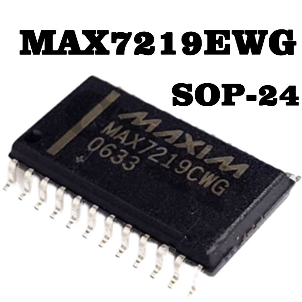 10pcs MAX7219 MAX7219CG MAX7219EWG SOP24 Mới Nguyên bản IC màn hình ...