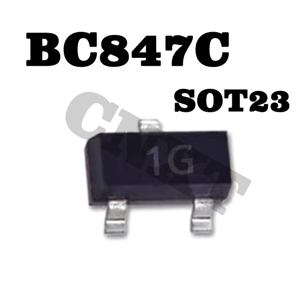 100pcs BC847C BC847 Silkscreen 1G SOT-23 Bóng bán dẫn Triode Mới Nguyên bản | Shopee Việt Nam