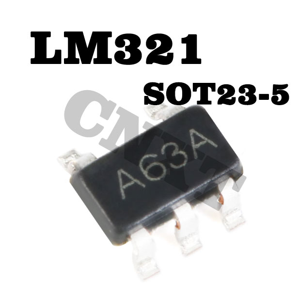 100pcs LM321MX LM321 LM321MFX A63A SOT-23-5 Bộ khuếch đại hoạt động tiêu thụ điện năng thấp ...
