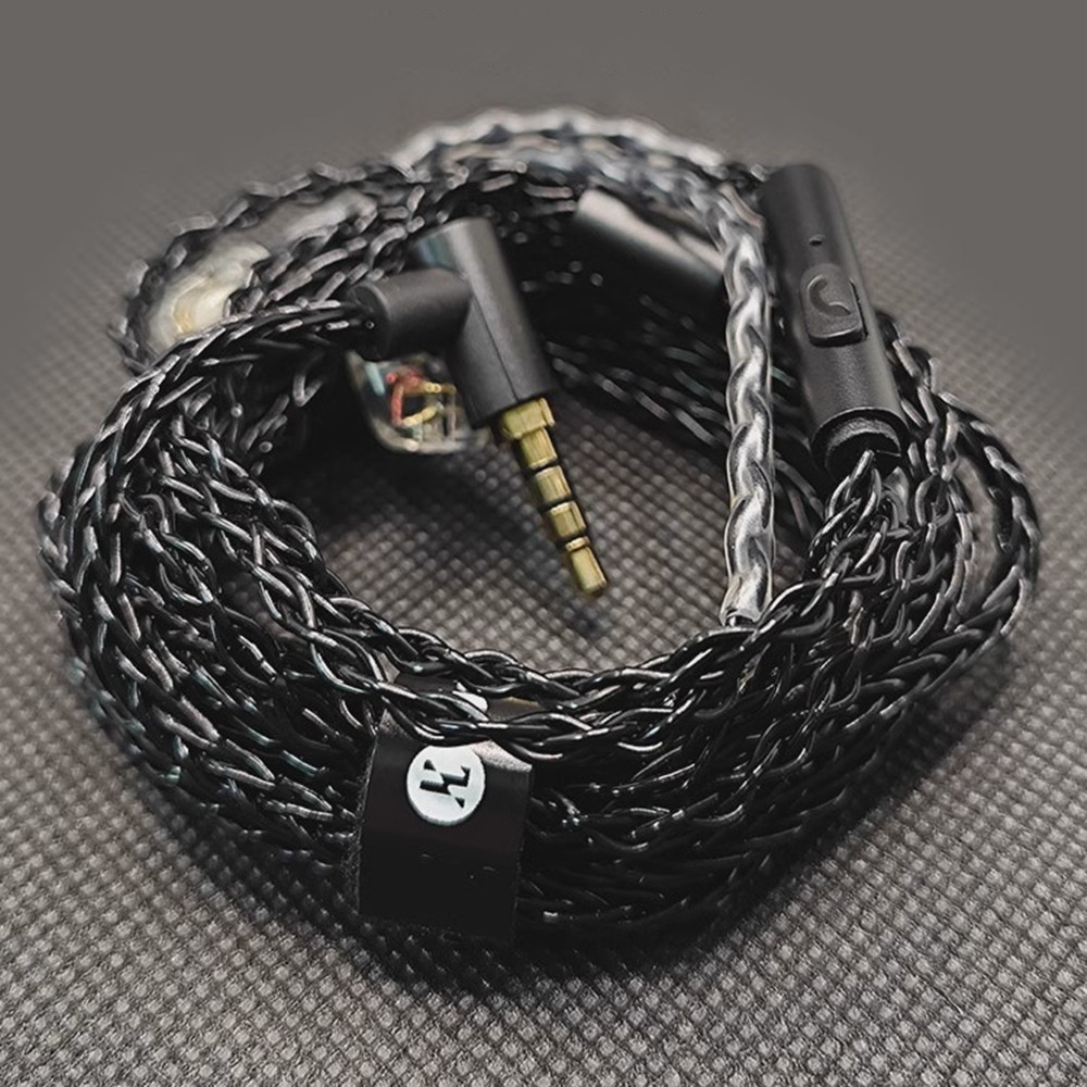 JCALLY JC08S Dây cáp nâng cấp MMCX 2 chấu 0.78mm có micro cho tai nghe ...