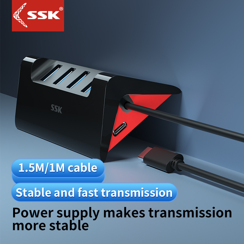 SSK USB C HUB USB3.0 USB Adapter Fast Data Transfer USB Hub Connector ...