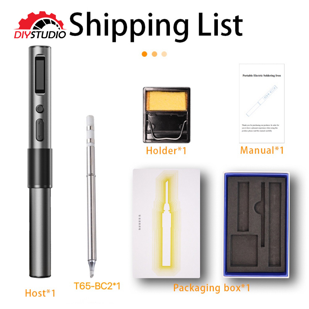 Bộ Mỏ Hàn mini65 65w pd qc Công Suất Cao Với Vỏ Kim Loại t65 | Shopee Việt Nam