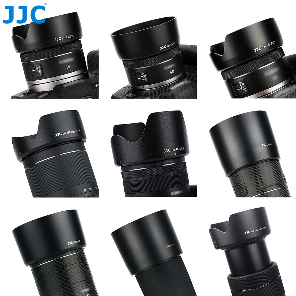 JJC Loa Che Nắng Chuyên Dụng Cho RF Mount Canon EOS R100 R50 R10 R8 R7 R6 Mark II R5 R5C R3 RP ...