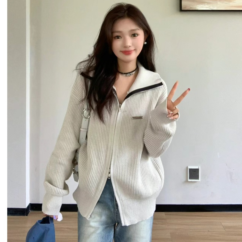 Miya Studio Áo Len áo khoác cardigan áo cardigan Thời trang hàn quốc ...