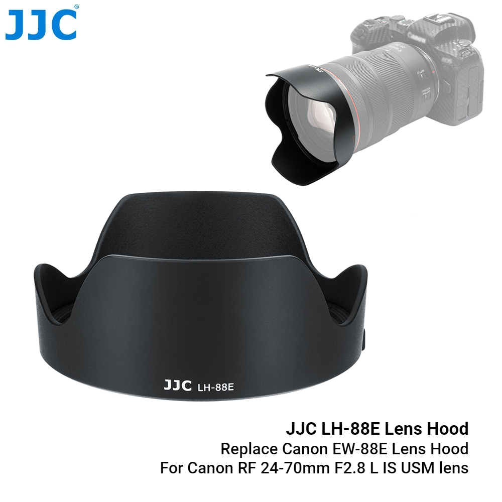 JJC Lens hood Loa che nắng cho ống kính Canon RF 50mm F1.8 / 85mm F2 / 16mm / 24mm / 28mm / 35mm ...
