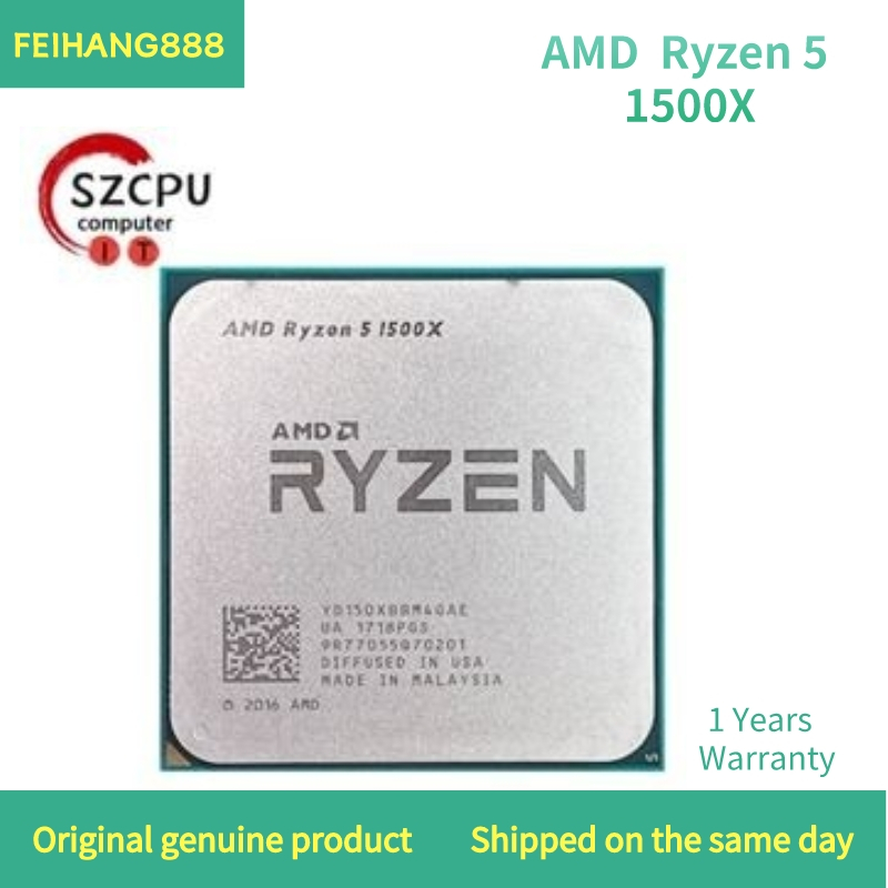 Amd ryzen 5 1500x r5 1500x3.5 ghz zen 0,014 lõi tứ 8 lõi cpu l3 = 16m ...