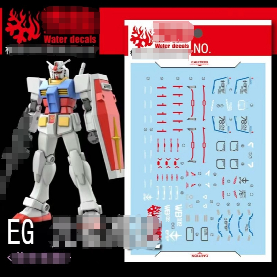 Xy XUEYAN ENTRY GRADE EG 1 / 144 RX-78-2 RX78 Đề can trượt nước Loại huỳnh quang | Shopee Việt Nam