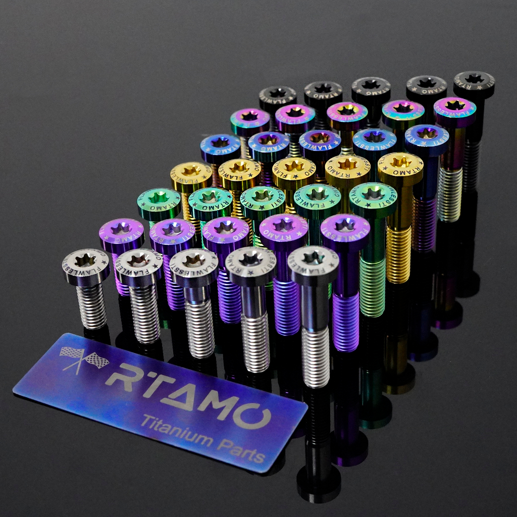 RTAMO Titanium Gr5 M8x20 25 30 35 40 OD=14 H= 5 Phanh Đĩa Chất Lượng ...