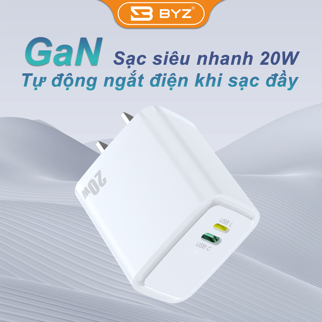 củ sạc Nhanh PD Hai Đầu BYZ A02006 Chip Thông Minh 20W | Shopee Việt Nam