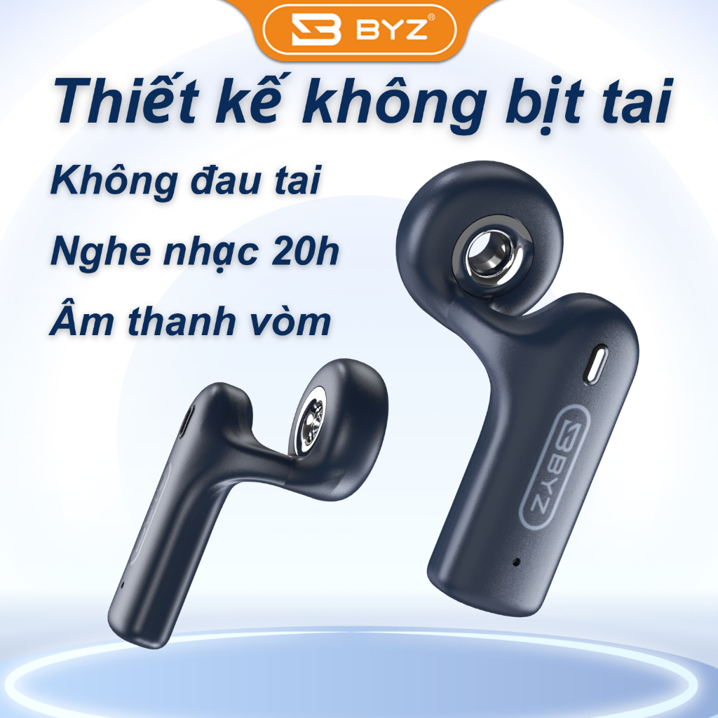 Tai nghe không dây thể thao BYZ Bluetooth V5.3 i685 không nhét chặt vào tai | Shopee Việt Nam