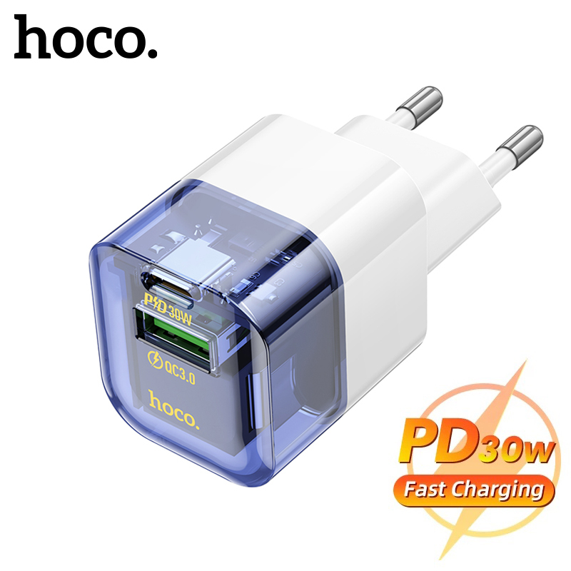 Hoco Phích Cắm Sạc Nhanh pd30w qc3.0 eu Hai Cổng c131a 13 14 15 pro max ...