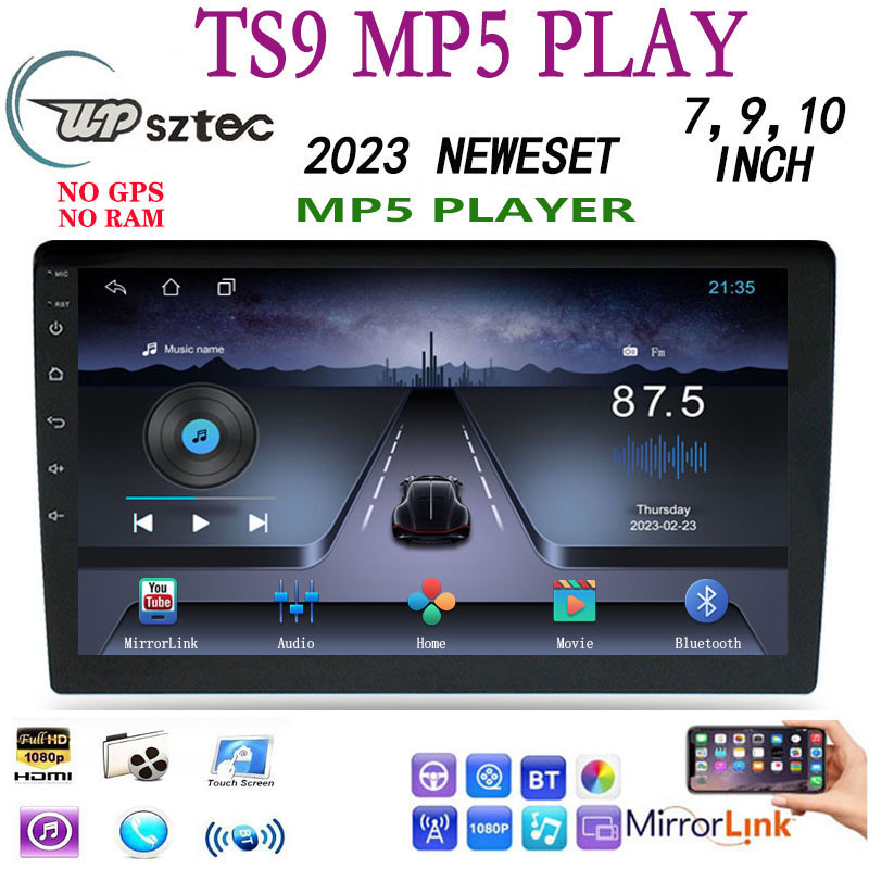 7 "9" 10 inch Đài phát thanh ô tô MP5 Play FM Stereo Radio Bluetooth ...