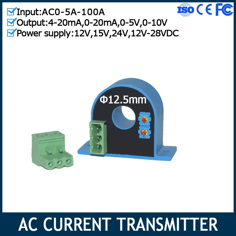 Cảm Biến Dòng Điện ac 100a Đầu Ra 20mm 4-20ma 0-20ma 0-5v 10v | Shopee ...