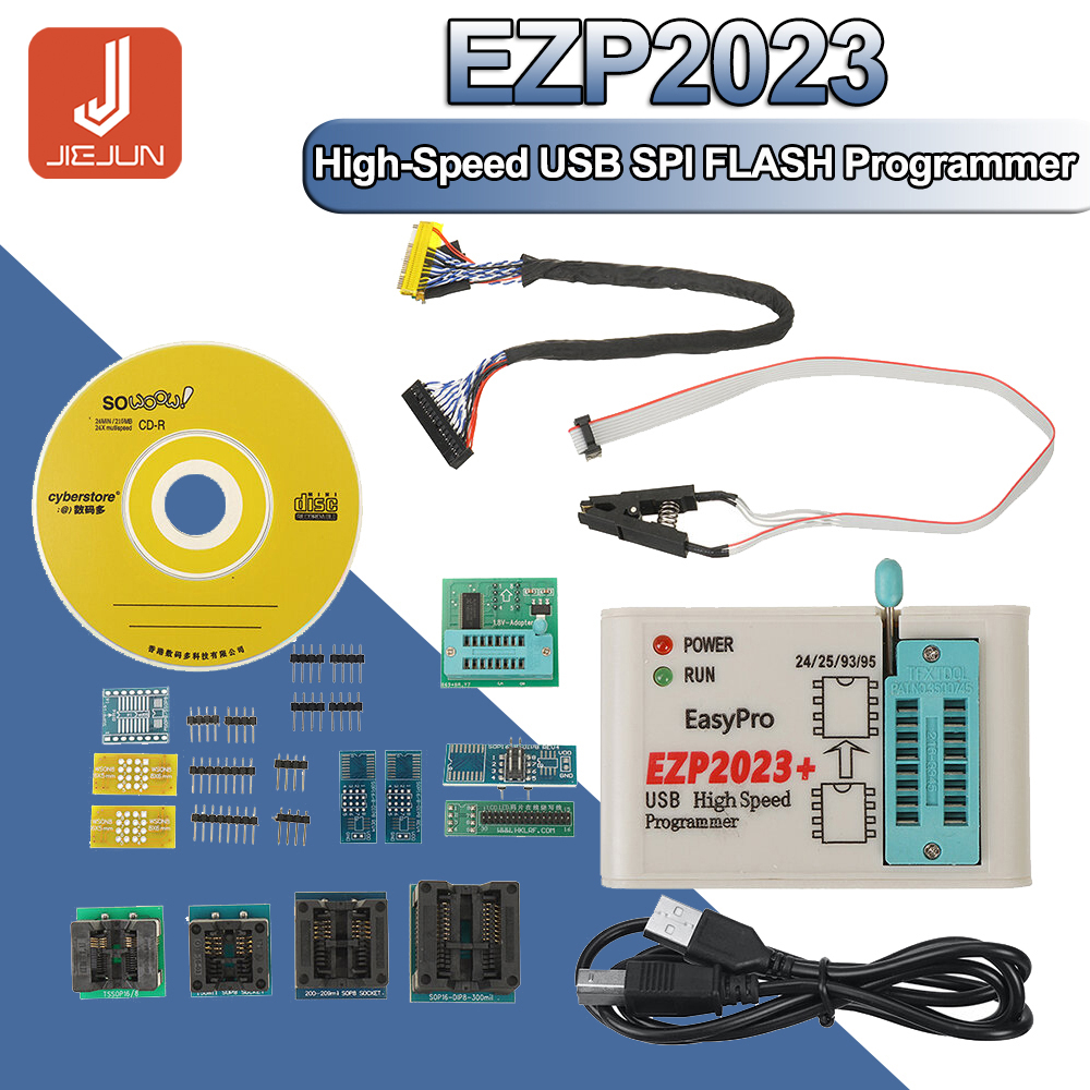 Chip Lập Trình ezp2023 EZP2023 EZ92023 ez92023+ EZP2023+ Tốc Độ Cao + 12 Đầu Nối Hỗ Trợ 24 25 26 ...