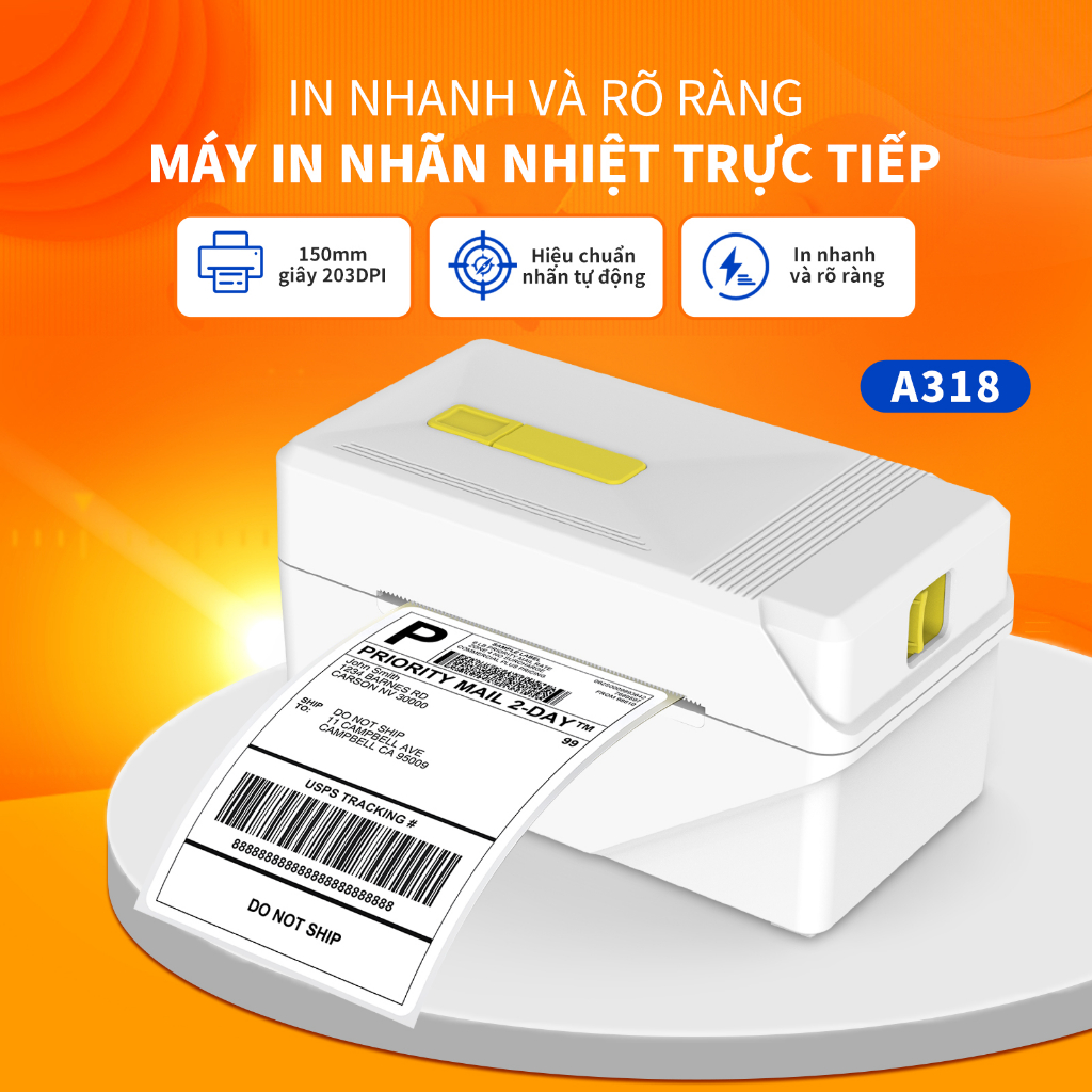 Máy In Nhiệt FlashLabel A318 In Khổ A7 In Đơn Hàng, Phiếu Gửi, Minicode, Logo Tự Dán | Shopee ...