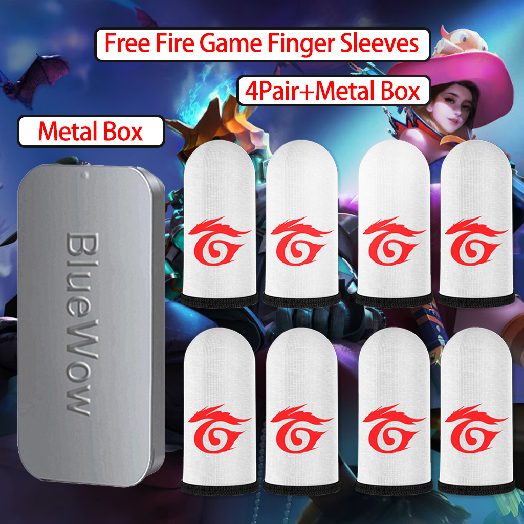Bluewow [Miễn Phí fire-Trắng] Găng Tay Chơi Game Ngón Tay Cái Nhìn Màn Hình Cảm Ứng (2 Cái) pubg ...