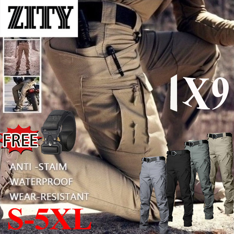 ZITY (UNISEX) Quần Túi Hộp Nam Quần Lính Quần Chiến Thuật IX9 QUẦN DÀI Quần Nhiều Túi | Shopee ...