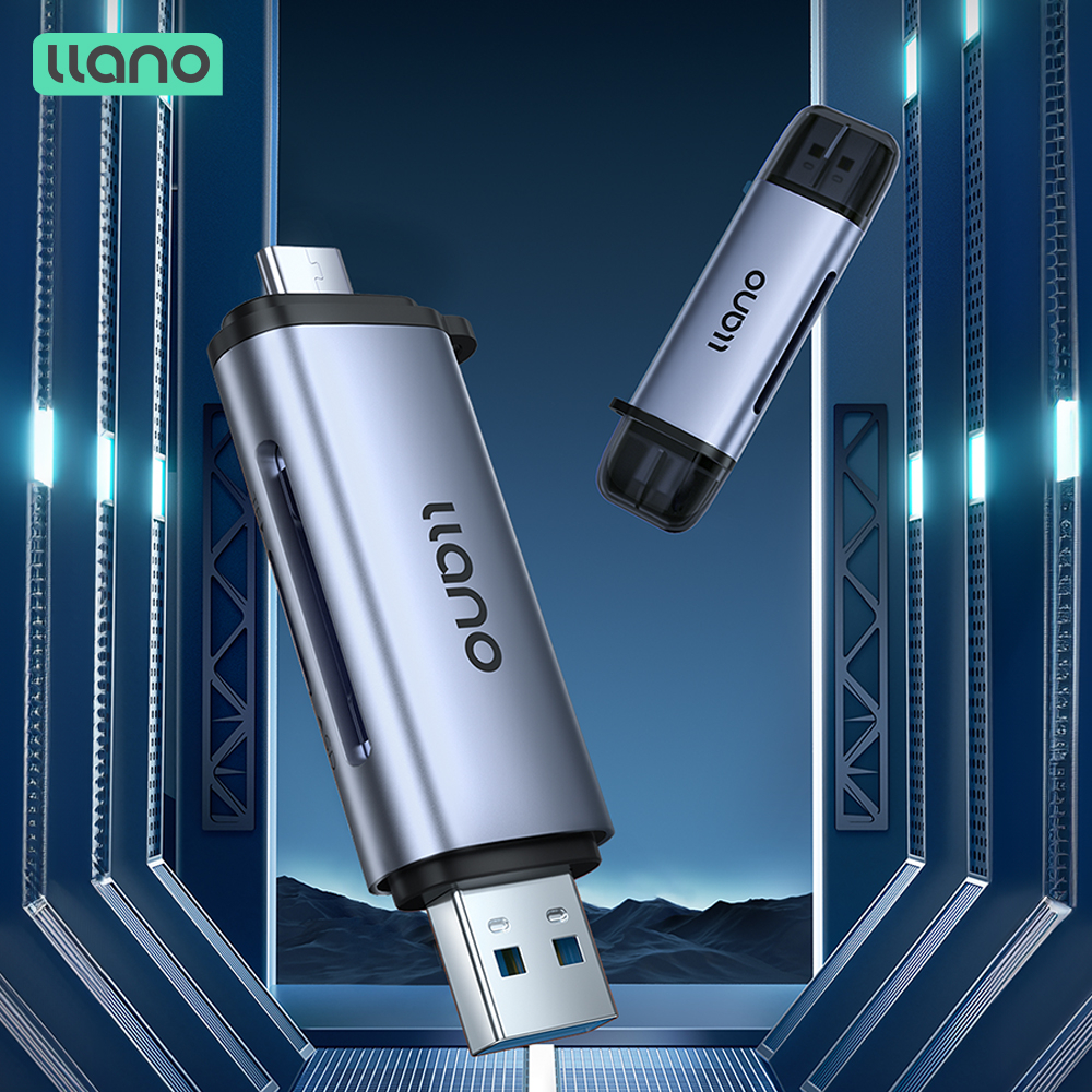 Đầu đọc thẻ LLANO Type-C USB 3.0 SD TF Đầu đọc thẻ nhớ Micro SD có hỗ ...