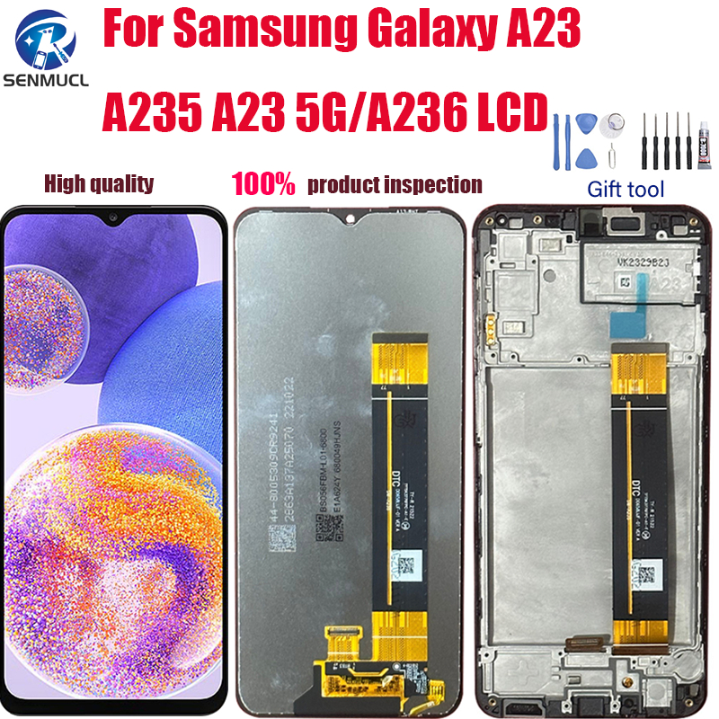 Dành Cho Samsung Galaxy A23 / A235 A23 5G / A236 Màn Hình LCD Lắp Ráp Màn Hình Cảm Ứng Số Hóa ...