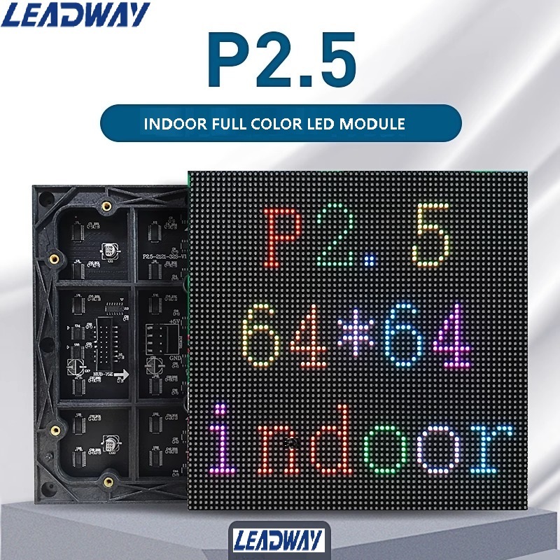 Hàng hiện có P2.5 64x64Pixels Bảng điều khiển màn hình LED trong nhà 1 / 32Scan Màn hình Dot ...