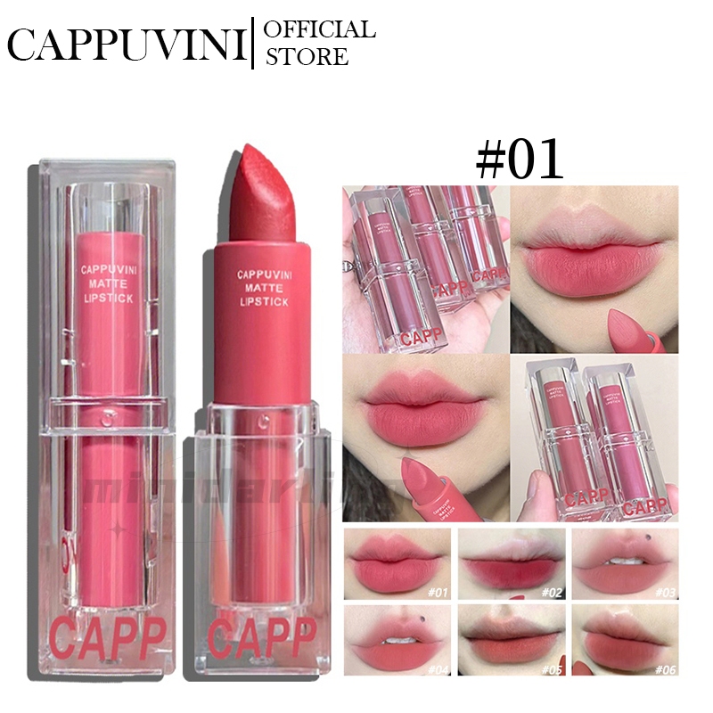 Son thỏi CAPPUVINI lì mềm mịn kháng nước lâu trôi 3.5g | Shopee Việt Nam