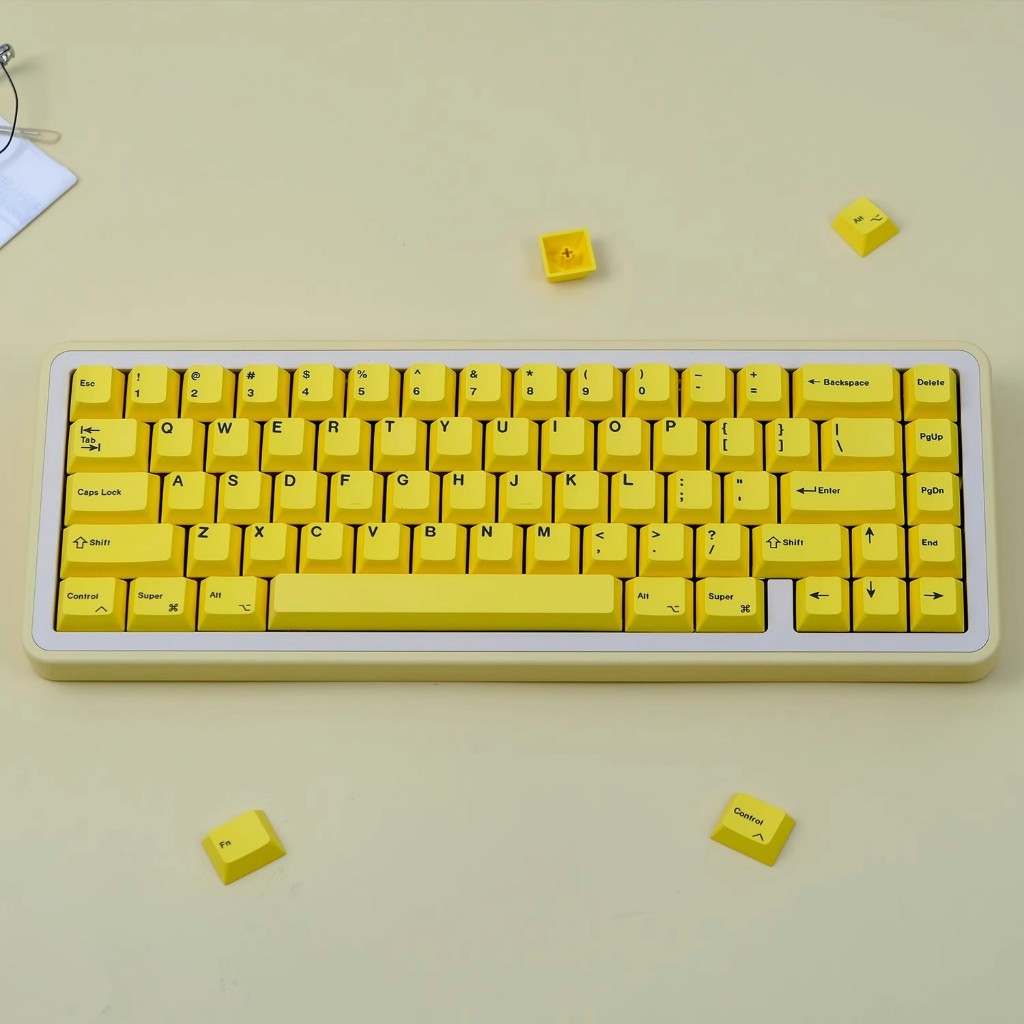 GMK Serika Yellow Keycap Cherry Profile PBT Keycaps Dye Sublimation ...