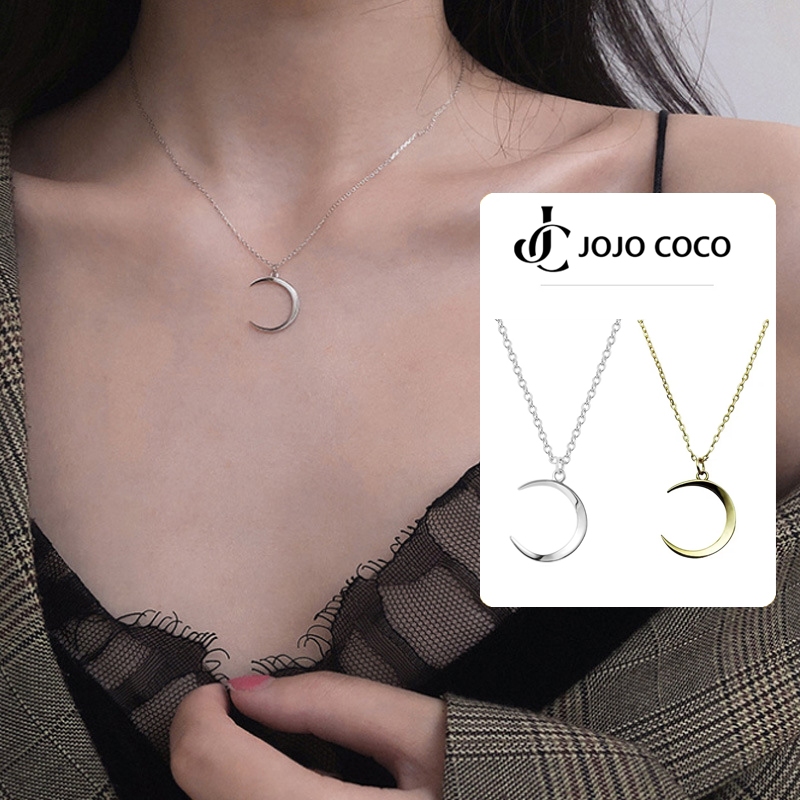 JOJO COCO Vòng cổ Mặt Hình Mặt Trăng Tinh Tế Phong Cách Hàn Quốc Cho Nữ | Shopee Việt Nam