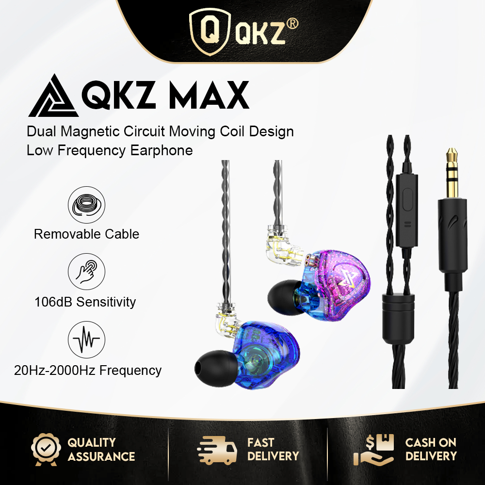 Tai nghe QKZ AK6 MAX 3.5mm HiFi chống ồn có mic | Shopee Việt Nam