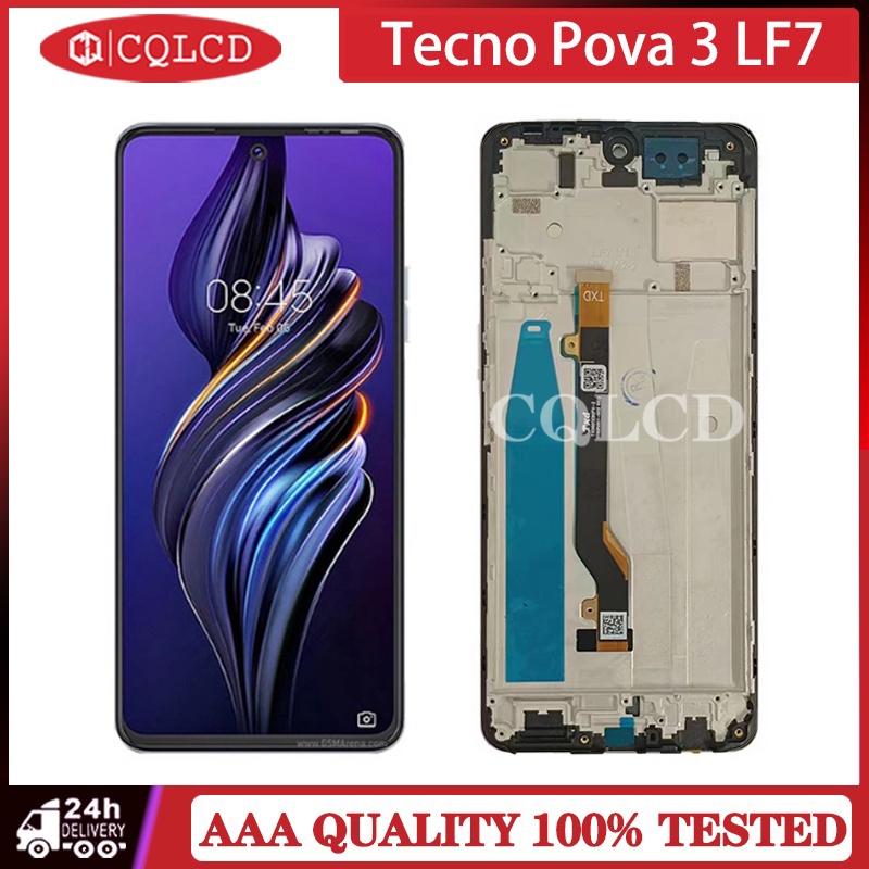 Dành Cho Tecno Pova 3 LF7 LCD Có Khung Màn Hình Hiển Thị Bộ Số Hóa Cảm ...